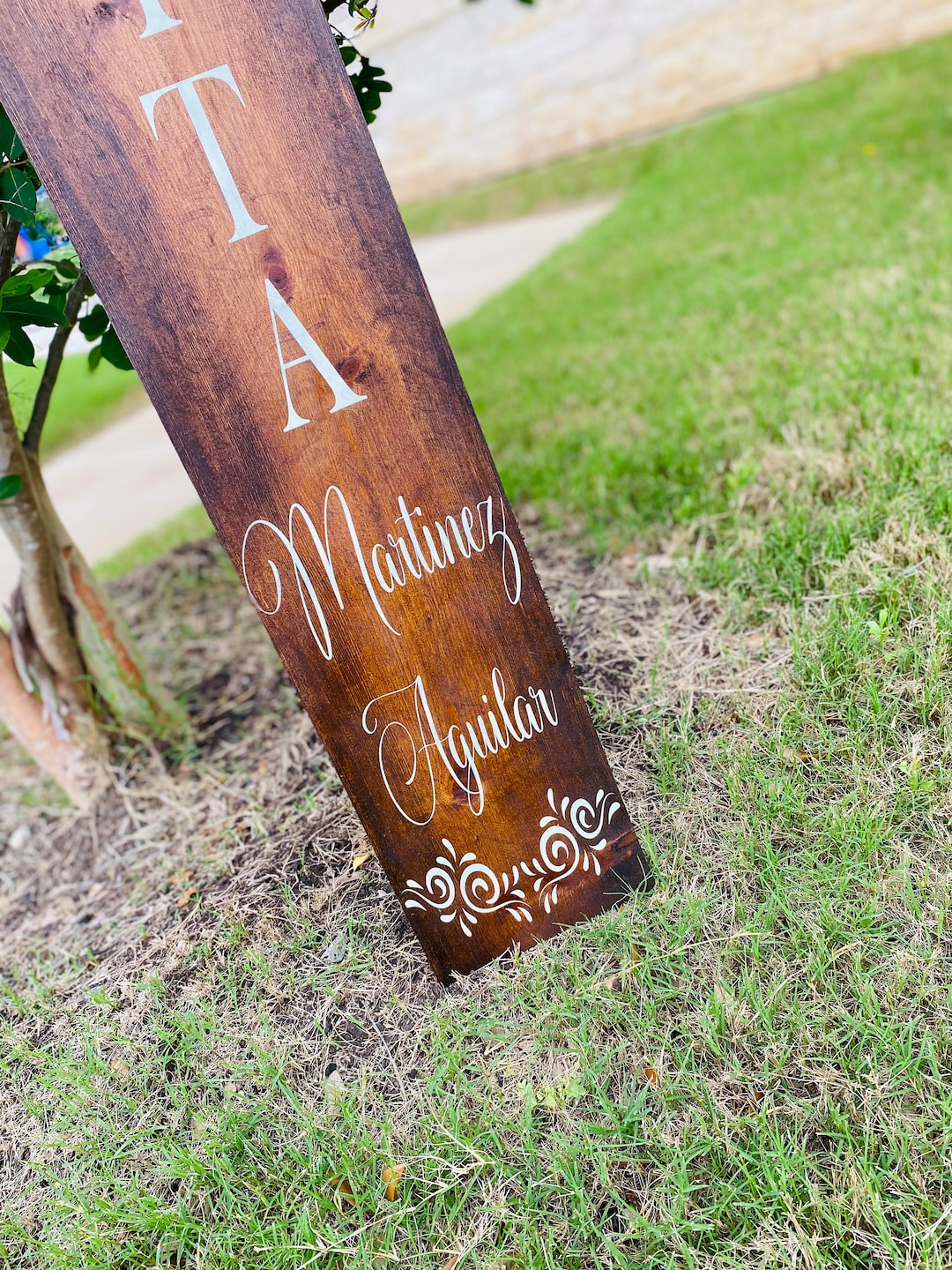 Elegant Bienvenidos Welcome Sign - Spanish Sign - Porch Leanerfront ...