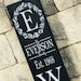 XL Available WELCOME Sign, Vertical Wooden Sign, Customizable Last Name ...