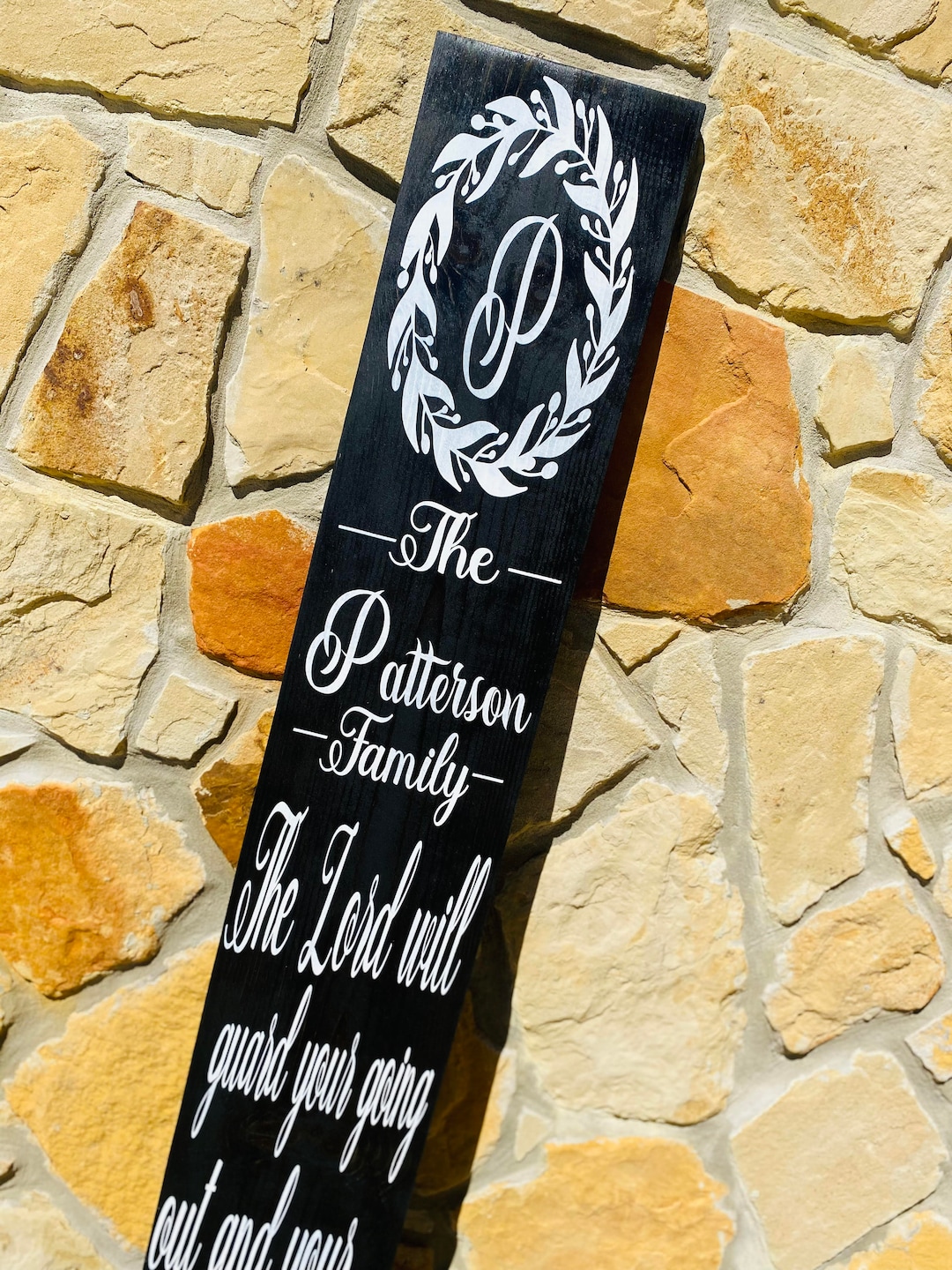 Bible Verse Elegant Porch Sign, Psalm 121:8 Scripture Porch Sign ...