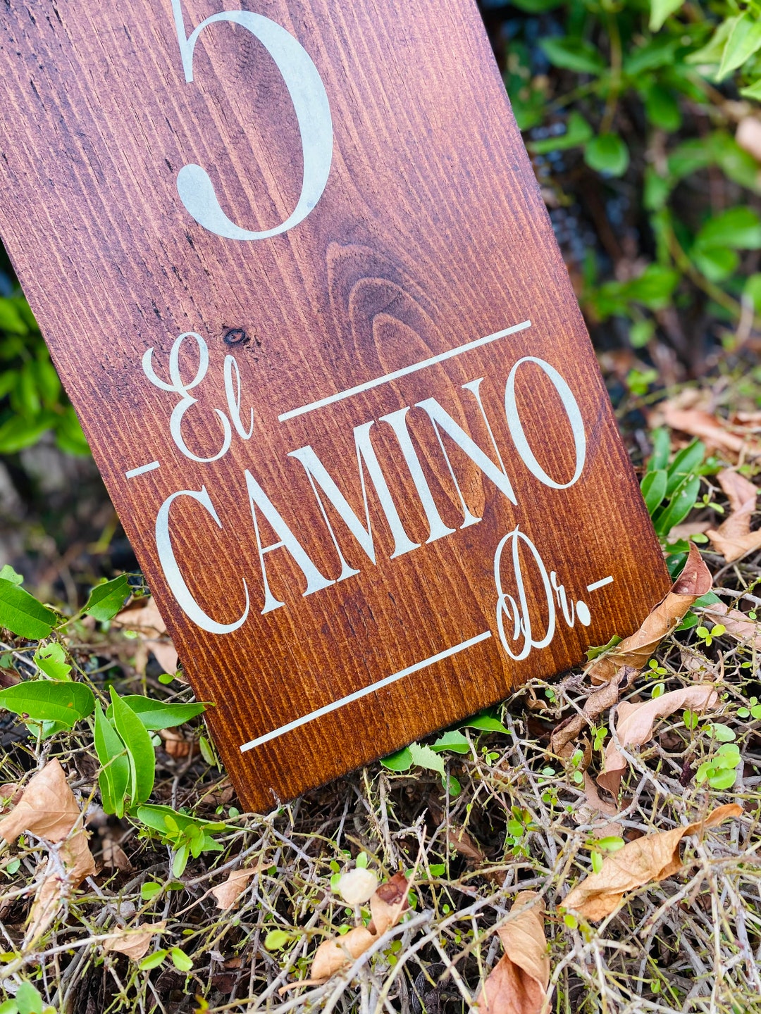 Address Porch Sign, Modern Wood Sign, Customizable Last Name, Free ...