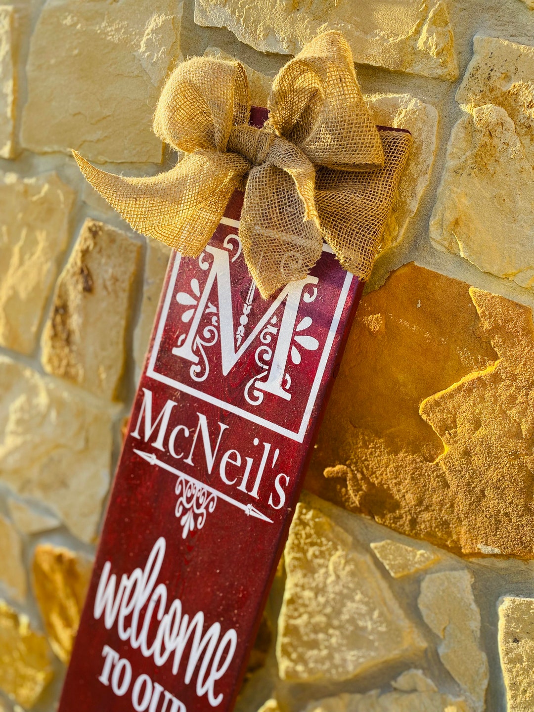 XL Available Welcome Sign, Welcome Sign for Front Porch, Vertical Wood ...