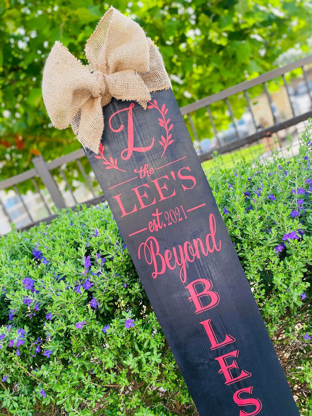 XL Available WELCOME Sign, Vertical Wooden Sign, Customizable Last Name ...