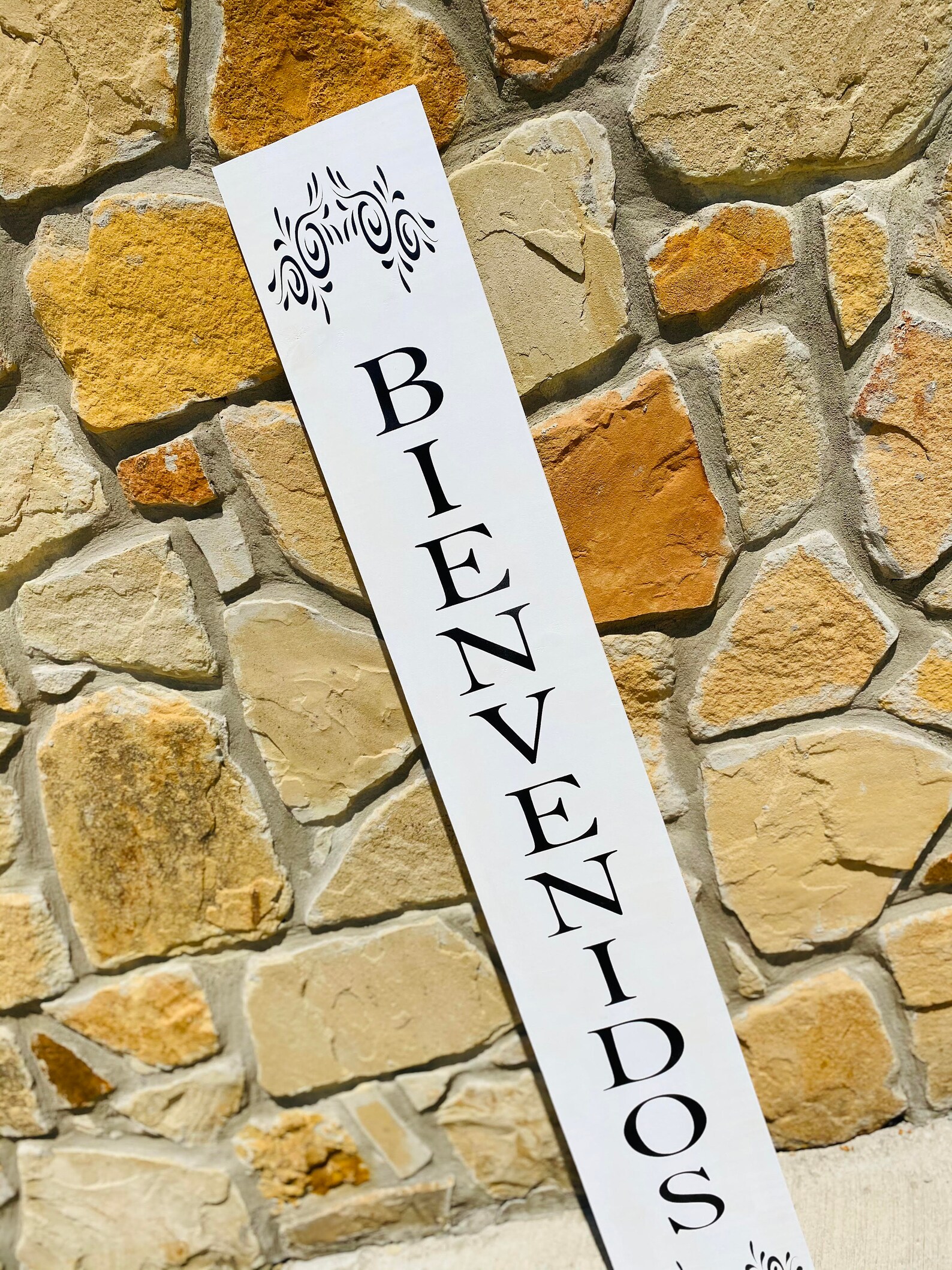 Bienvenidos Welcome Sign Spanish Welcome Sign Porch | Etsy