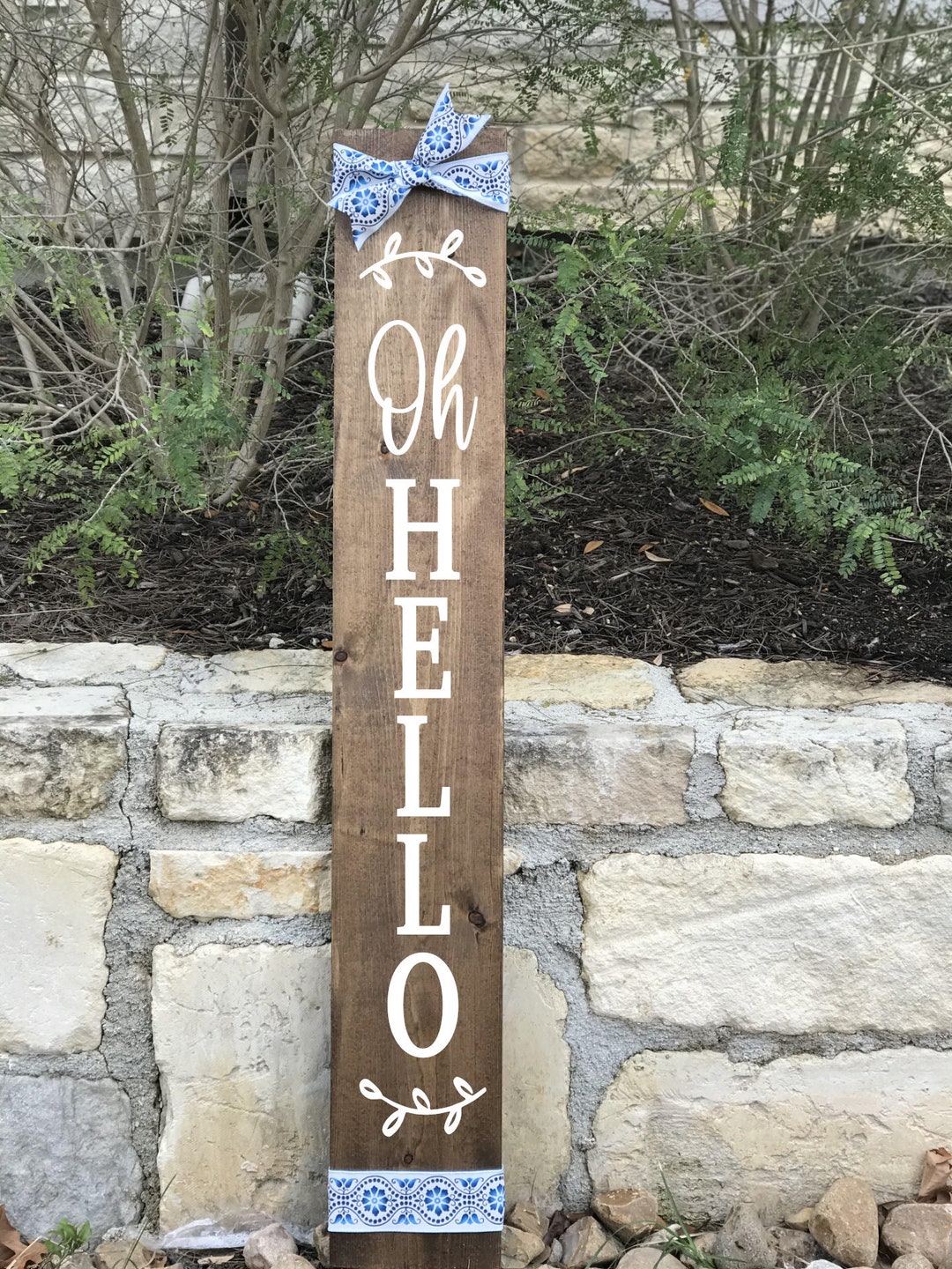XL Available Front Porch WELCOME Sign, Vertical Wooden Sign, Modern ...