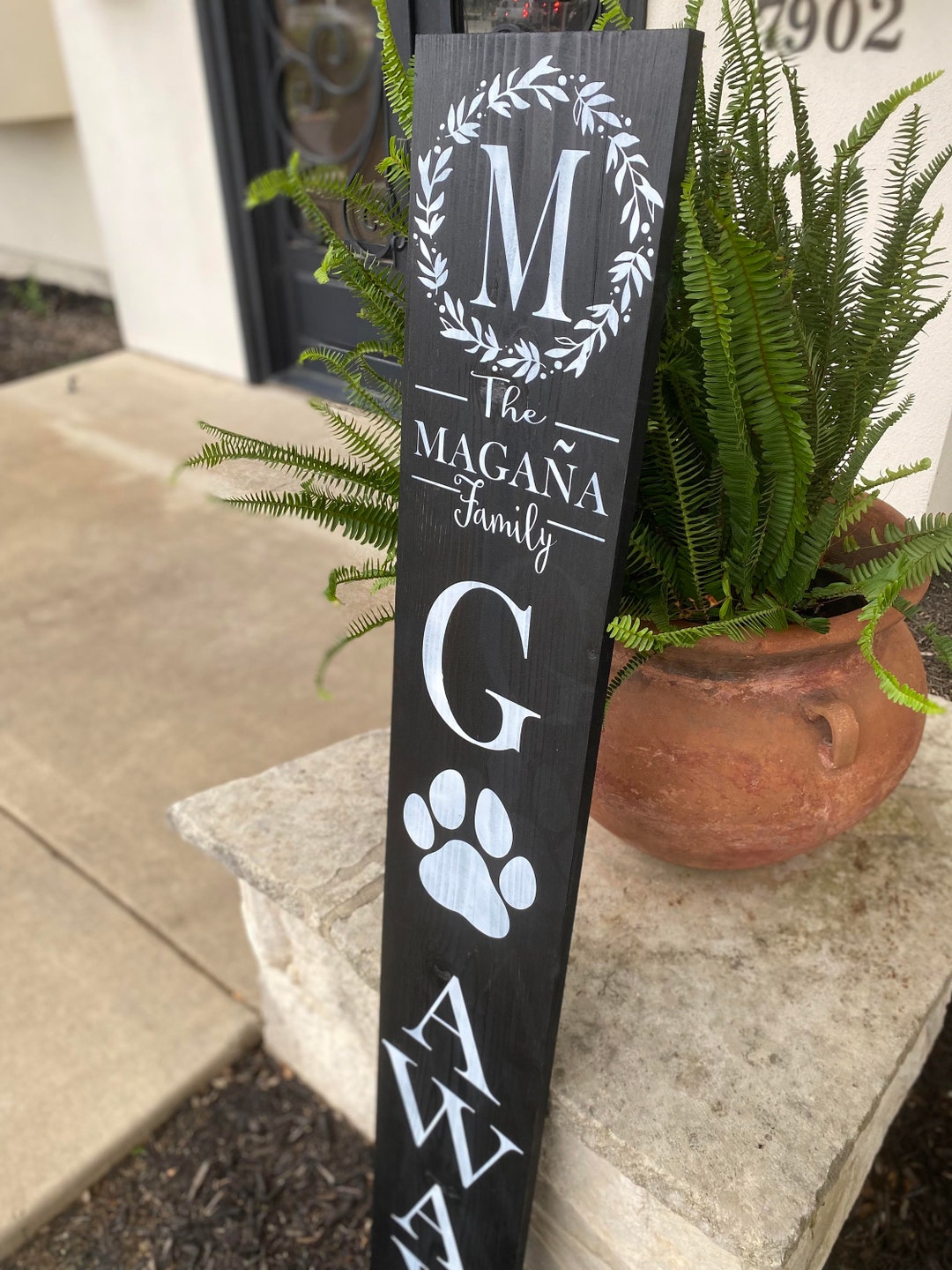 XL Available Welcome Sign, Welcome Sign for Front Porch, Vertical Wood ...