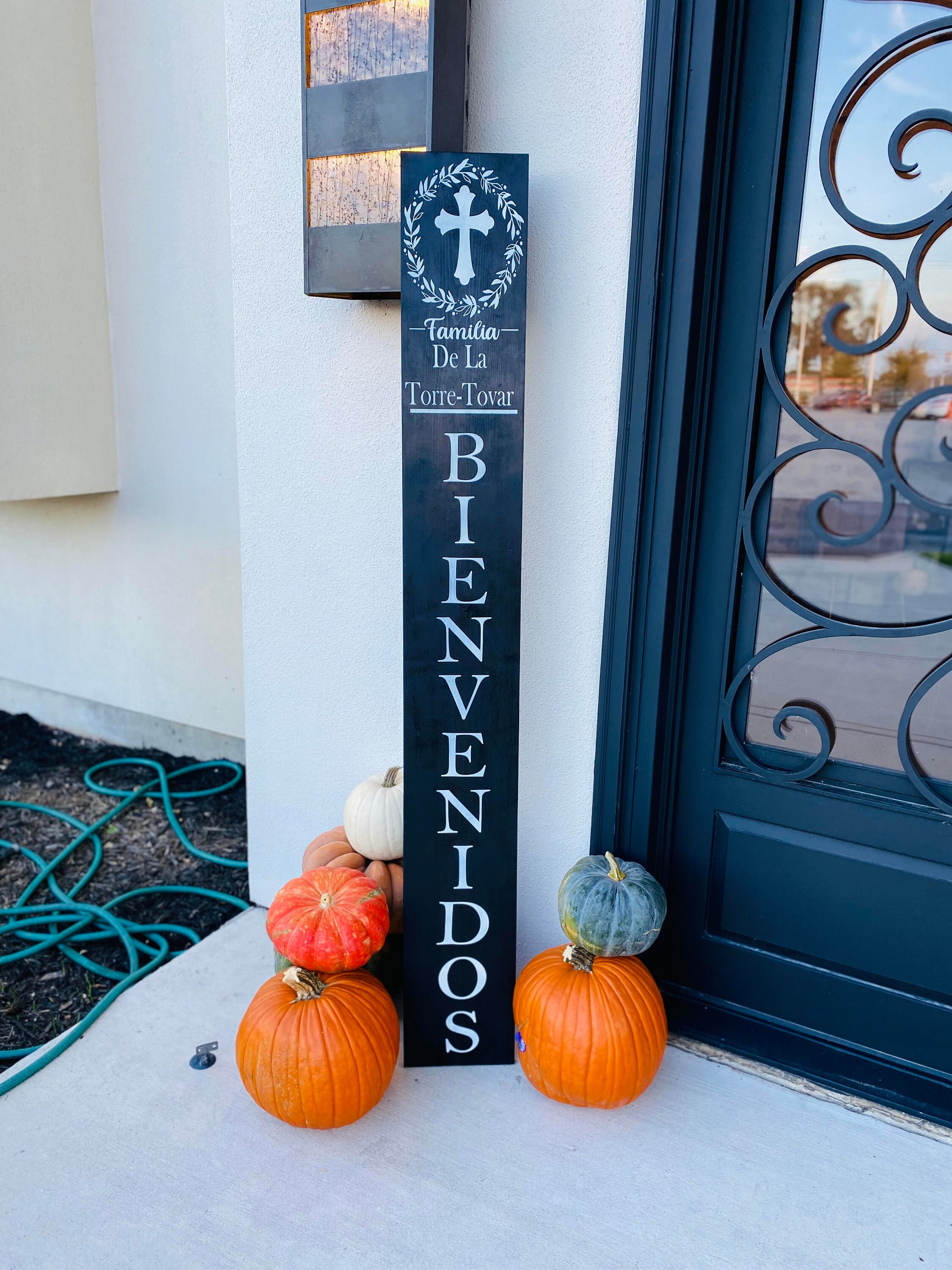 Elegant Bienvenidos Welcome Sign Spanish Sign Porch - Etsy