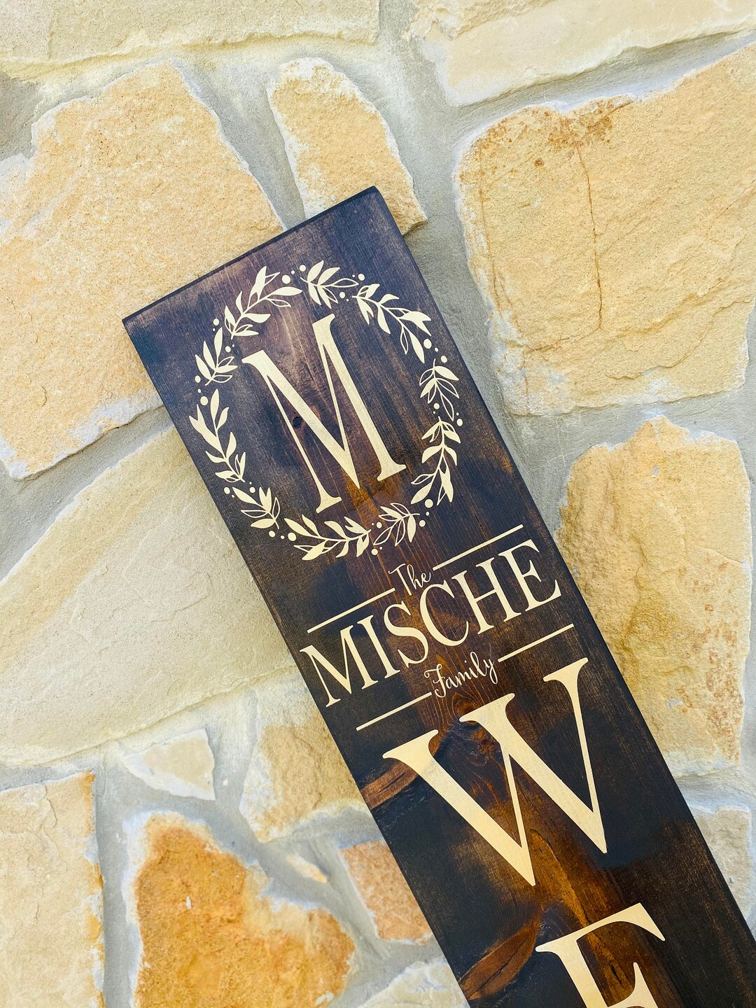 XL Available WELCOME Sign, Wooden Sign, Customizable Last Name Sign ...