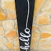 Hello Cursive Welcome Porch Sign Summer Sign Spring Sign - Etsy