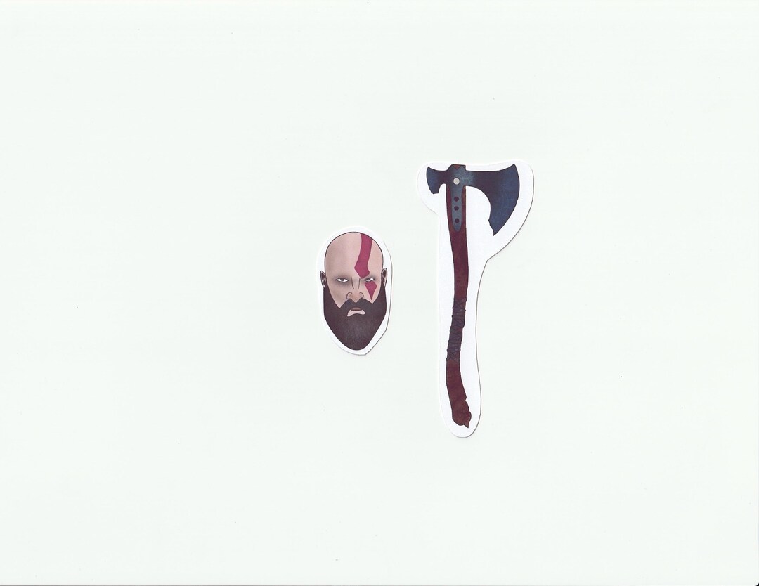 God of War Kratos Sticker Set - Etsy