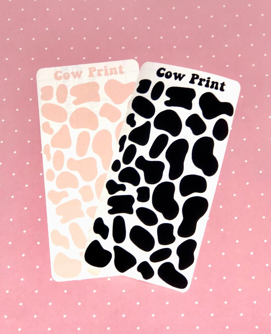 Cow Print Polco Stickers - Etsy