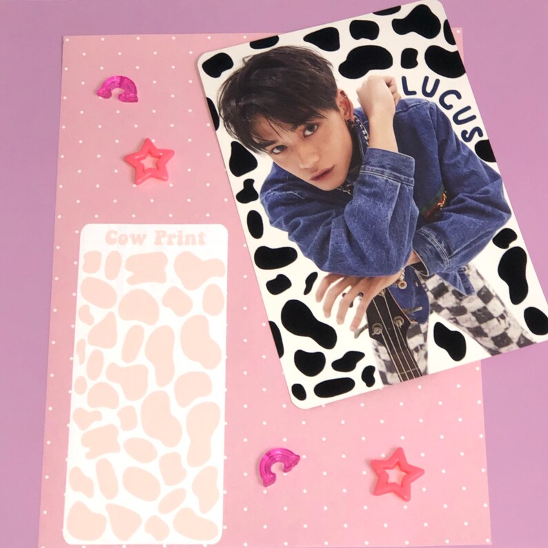 Cow Print Polco Stickers | Etsy