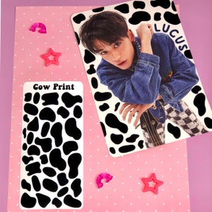 Cow Print Polco Stickers - Etsy
