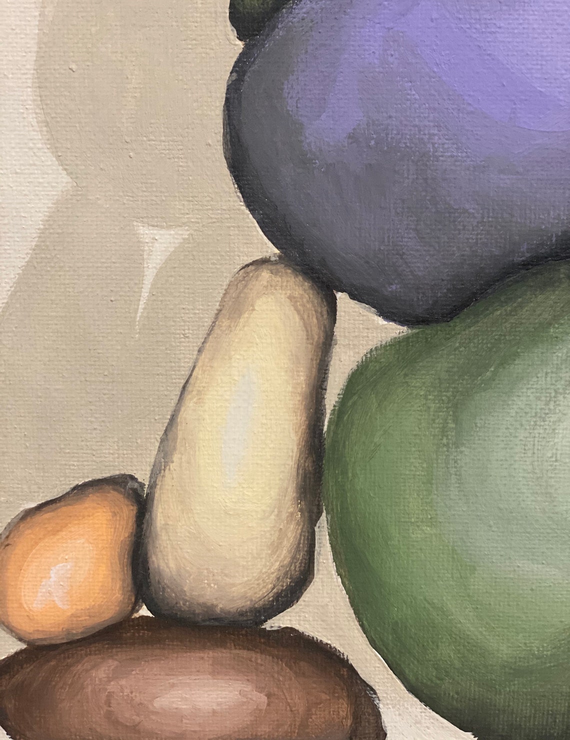 Structured Acrylic Painting in Canvas - Etsy