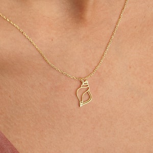 Snail Shell Necklace, Nature-inspired Jewelry, Handcrafted Seashell ...