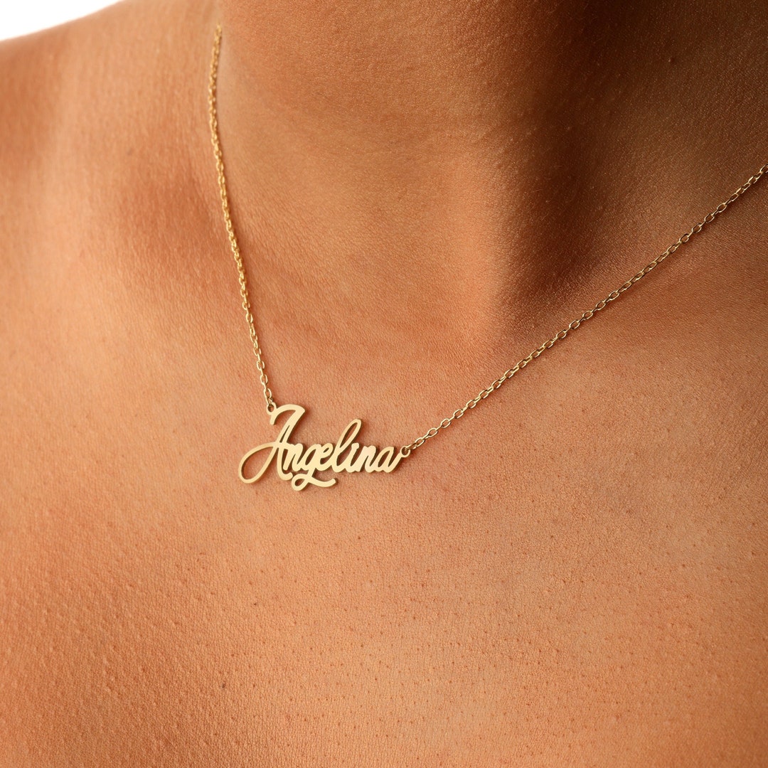 Custom Signature Necklace, Personalized Handwriting Necklace, Name ...