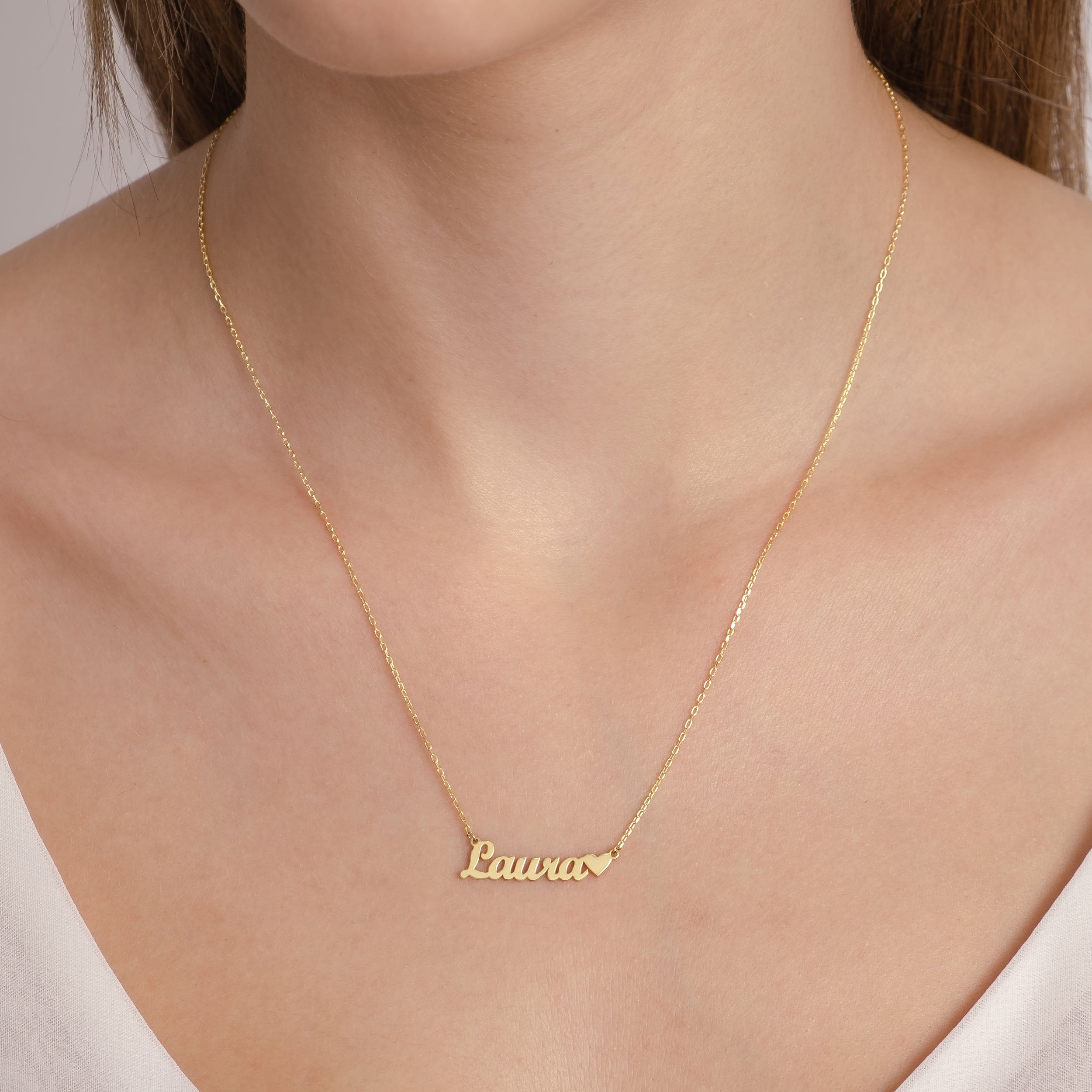 Personalized Sterling Silver Script Name Necklace Custom | Etsy