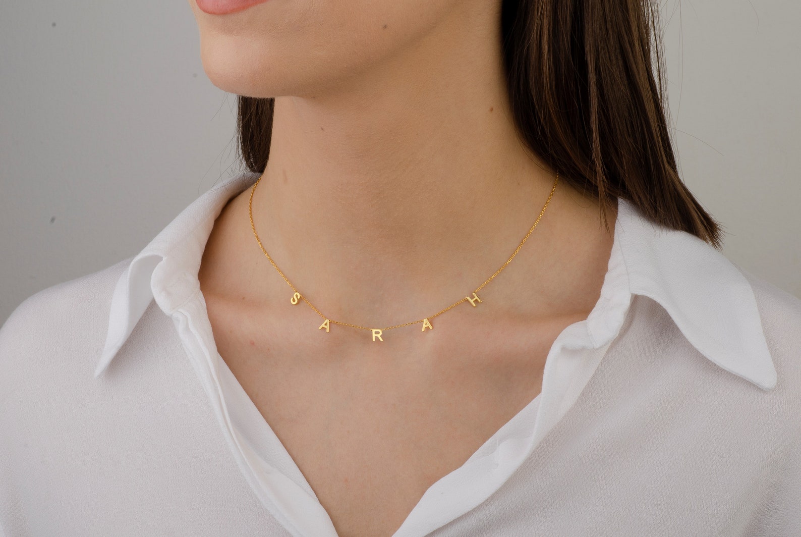 Personalized Name Necklace , Initial Necklace , Letter Necklace ...