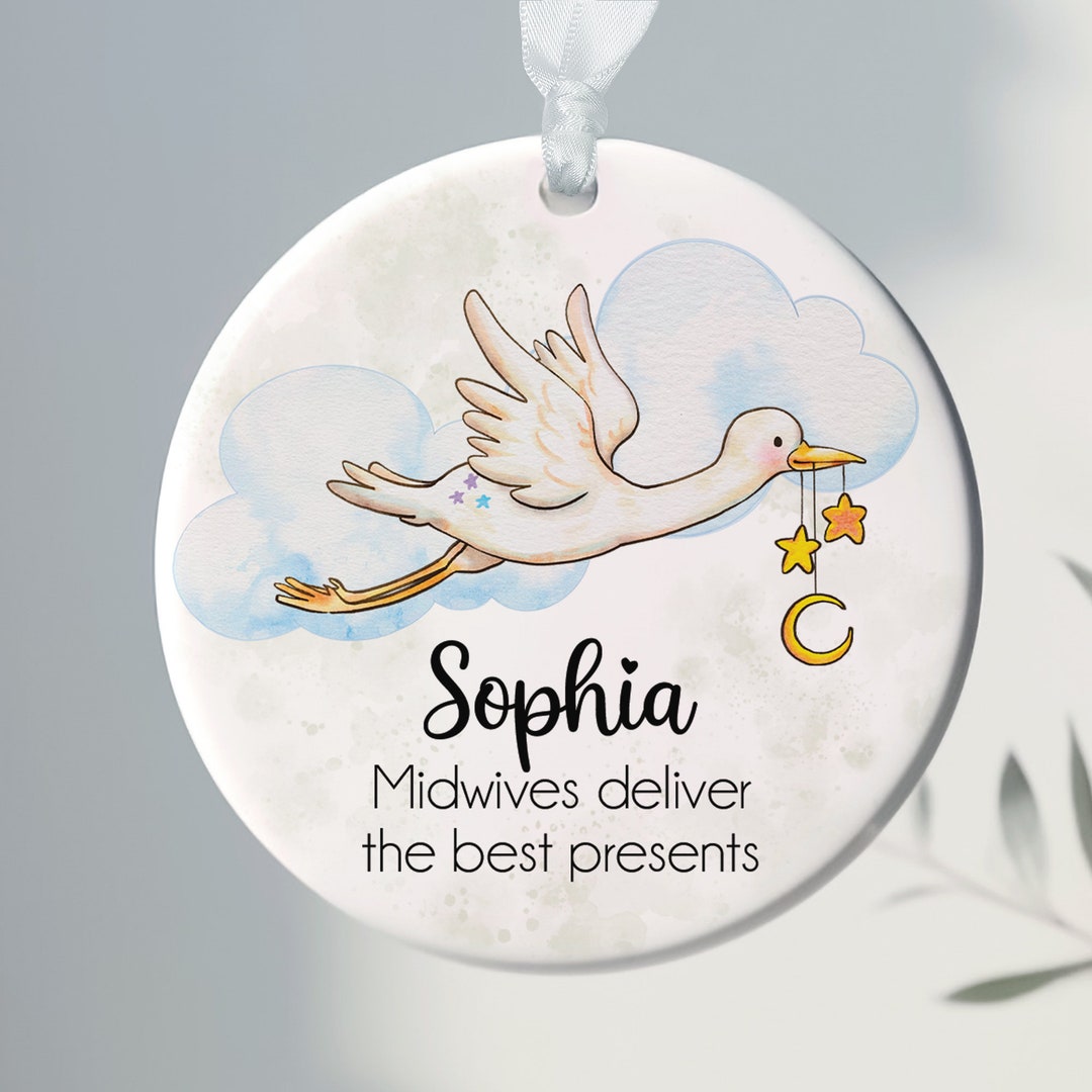 Labor and Delivery Nurse Ornament, Custom Midwife Gift, Personalized ...