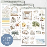 Beach Books Sticker Sheet | Summer Stickers | Journal Stickers, Planner ...