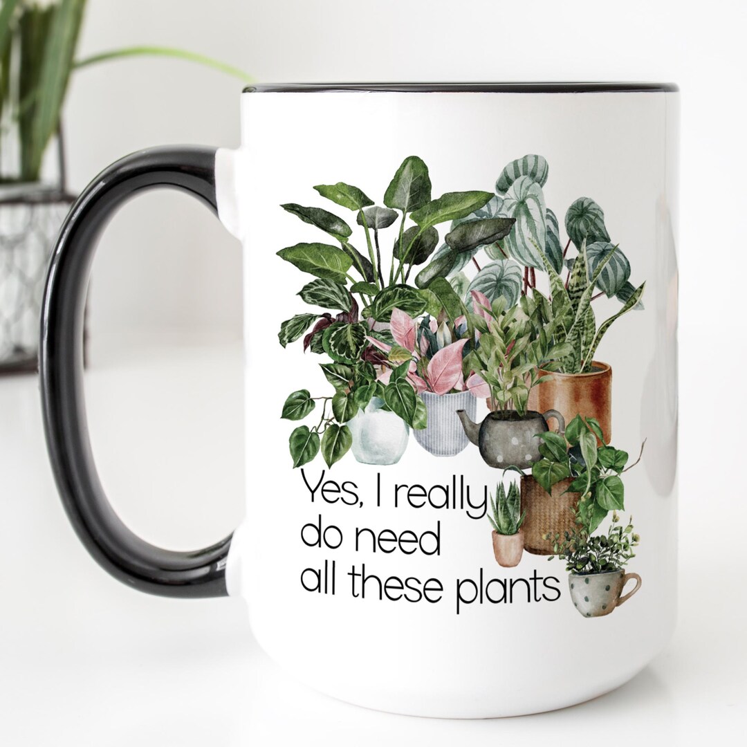 Coffee Mug for Houseplant Lover, Plant Mug, Plant Lady Mug, Gardener ...