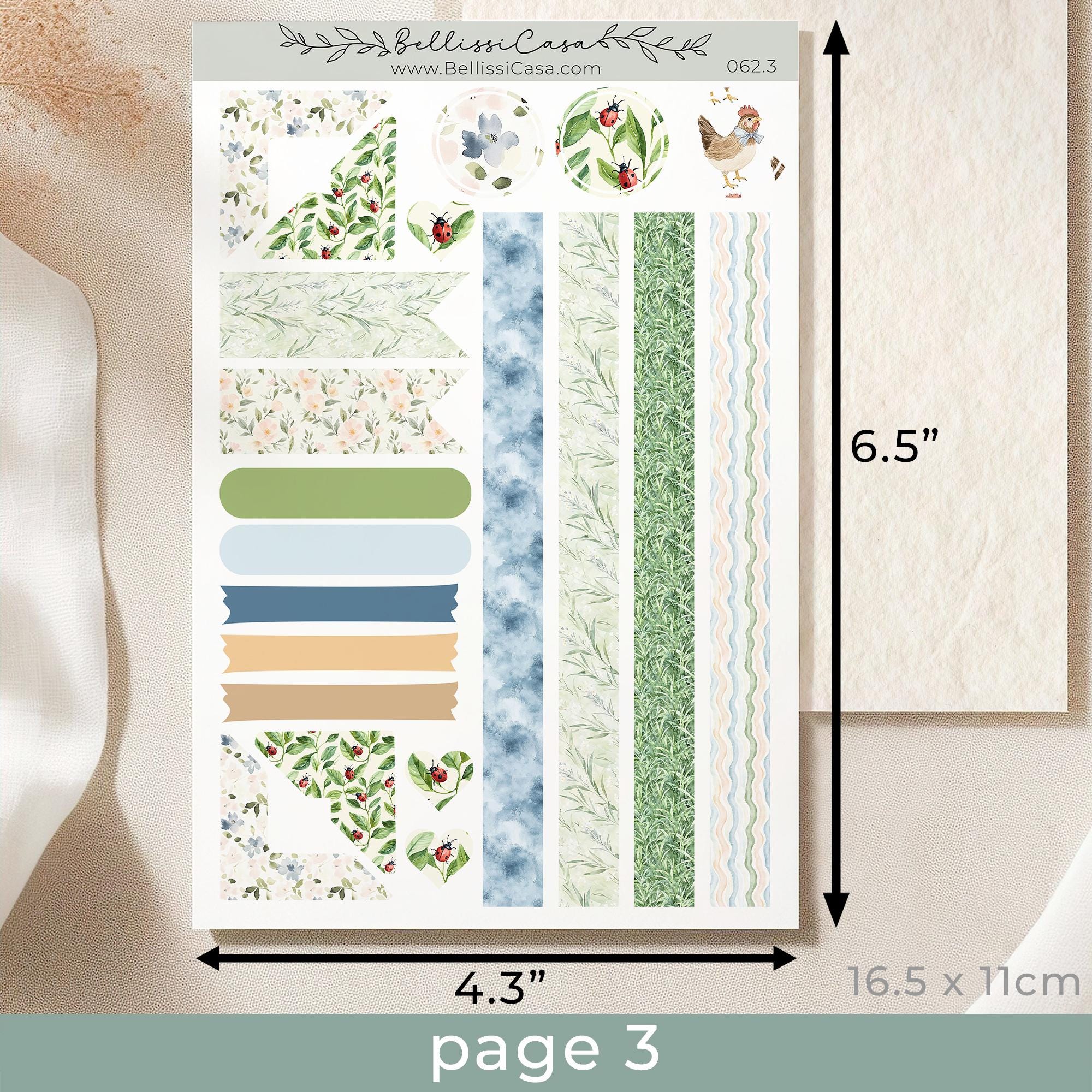 Seasonal Planner Sticker Sheets, Spring Sprouts Garden Calendar Planner ...