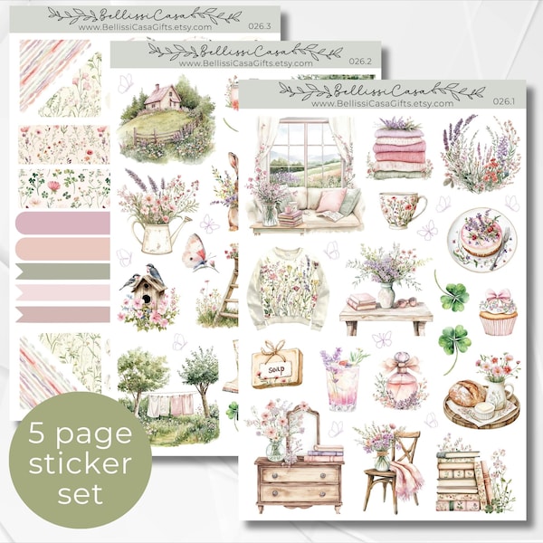 Spring Stickers - Etsy