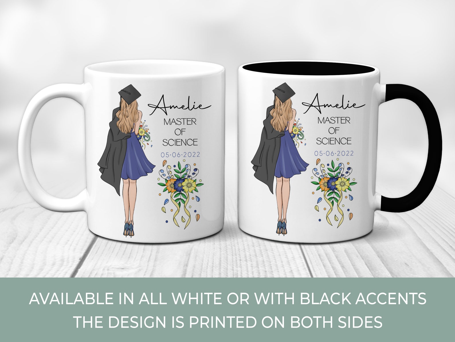 Masters Degree Graduation Gift for Her Custom Graduation | Etsy