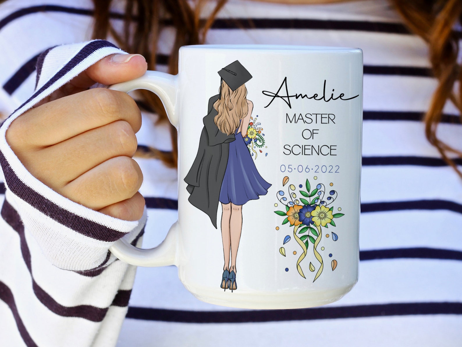 Masters Degree Graduation Gift for Her Custom Graduation | Etsy