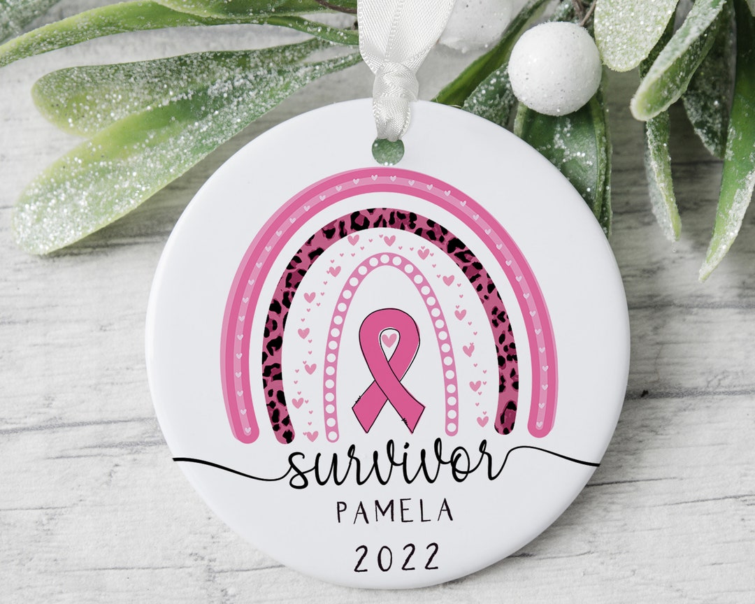 Breast Cancer Survivor Gift I Survived Cancer Ornament - Etsy