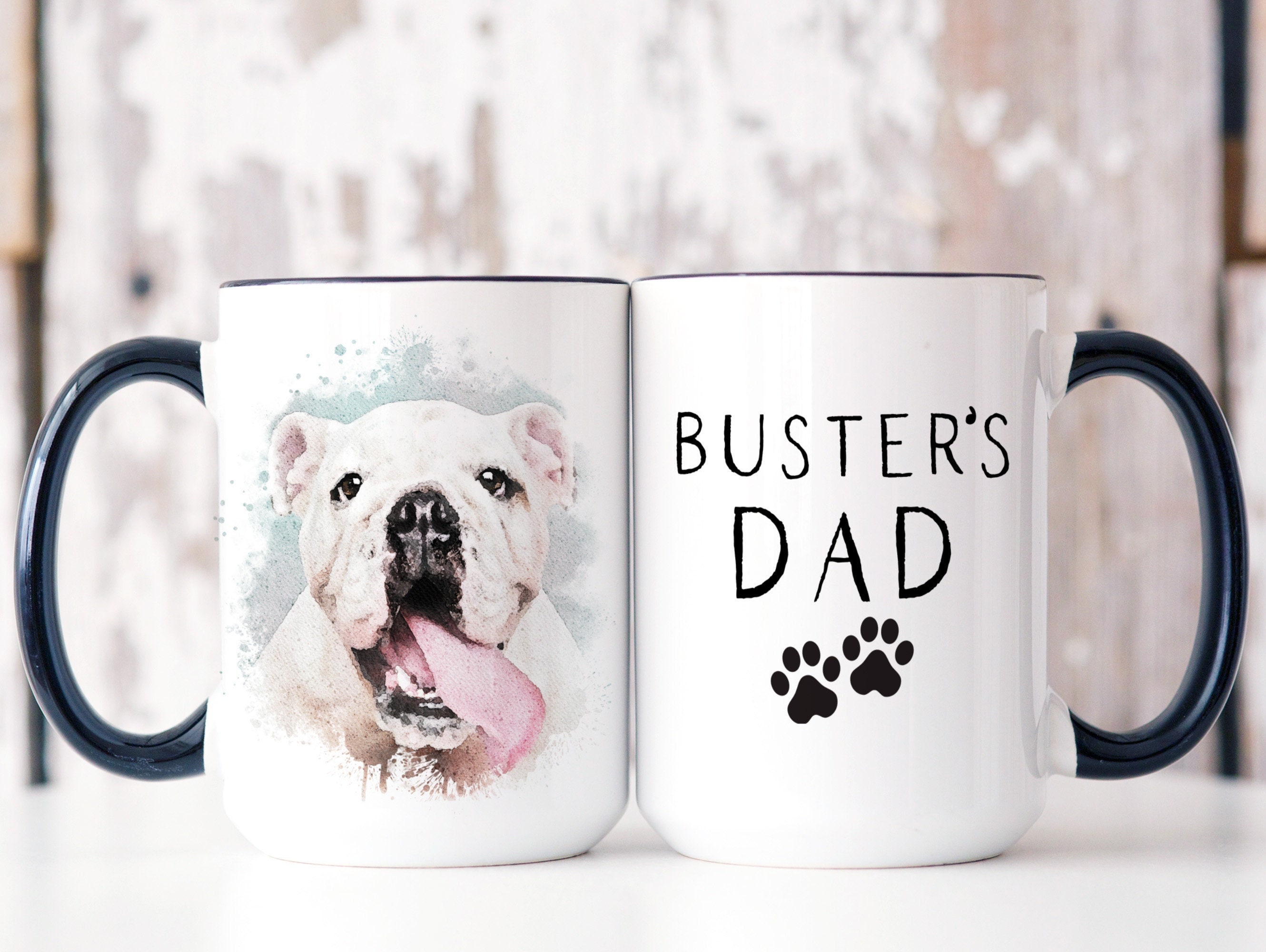 Custom Dog Dad Mug Gift for Dog Lover Custom Pet Mug With - Etsy
