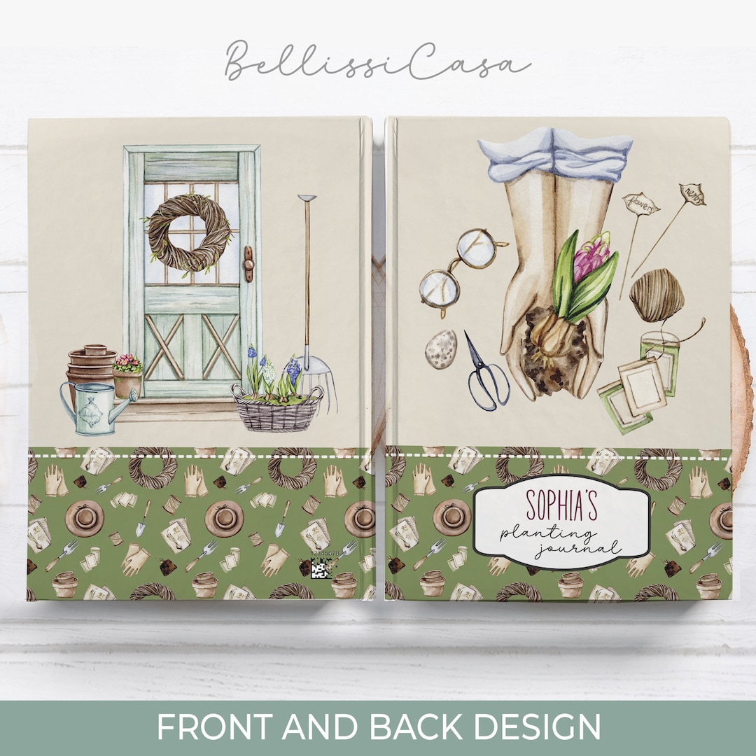 Personalized Garden Planner Notebook Nature Journal, Custom Planting ...