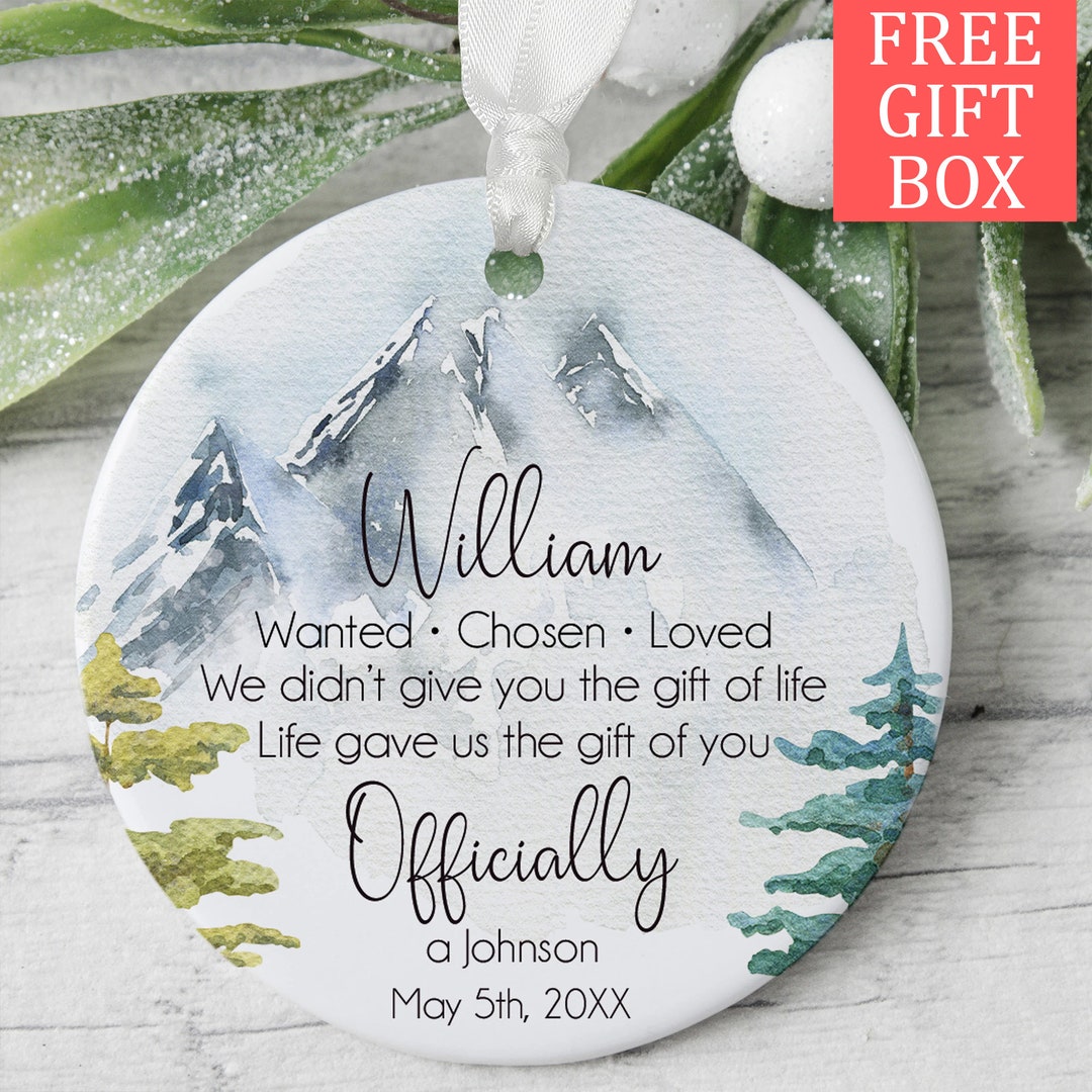 Adoption Ornament Gift for Adoption Day, Custom Adoption Keepsake ...