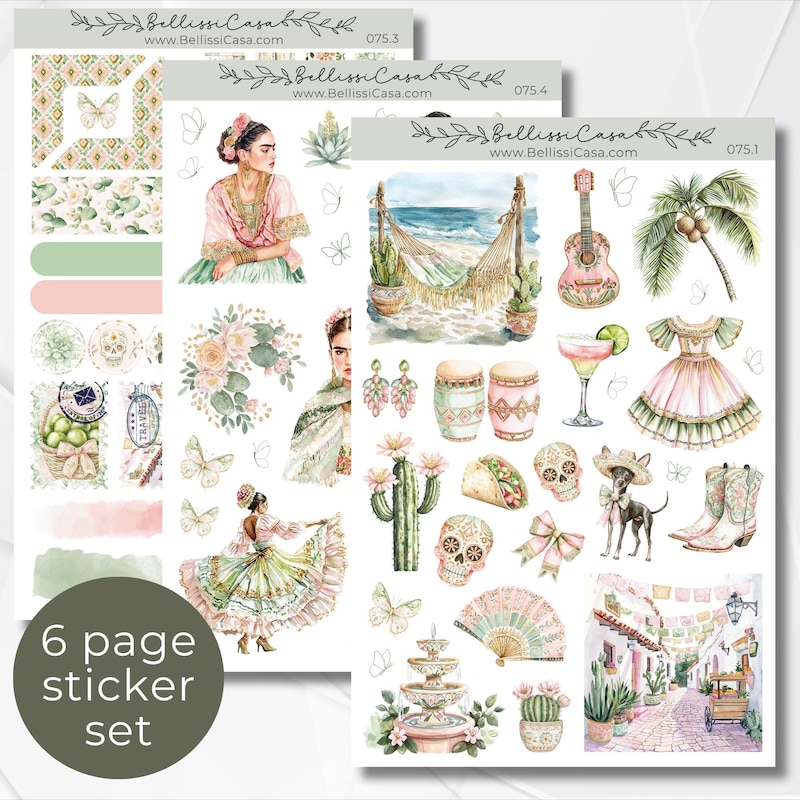Mexican Stickers Sheets - Etsy