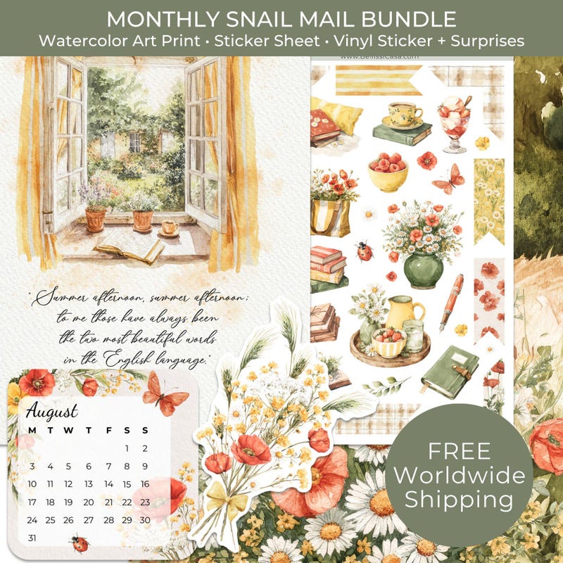 Stationary Set Whimsical - Etsy