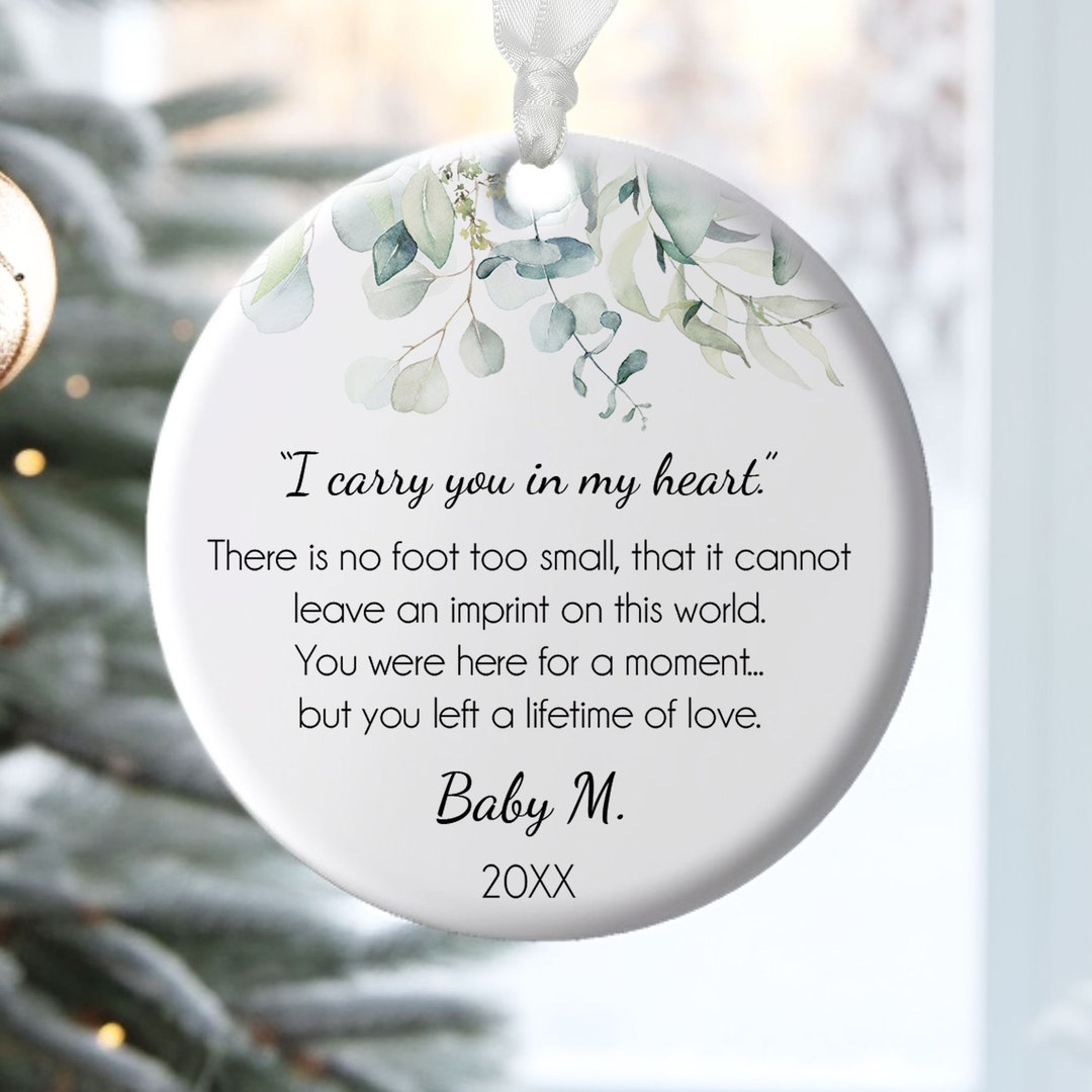 Miscarriage Memorial Gift Ornament for Grieving Friend Gift ...