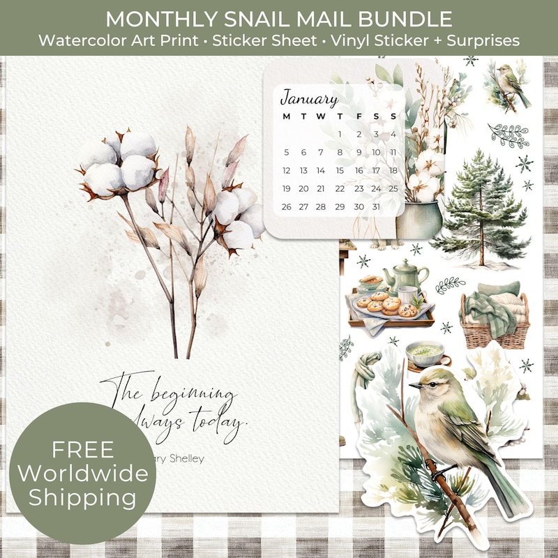 Monthly Snail Mail Club - Etsy