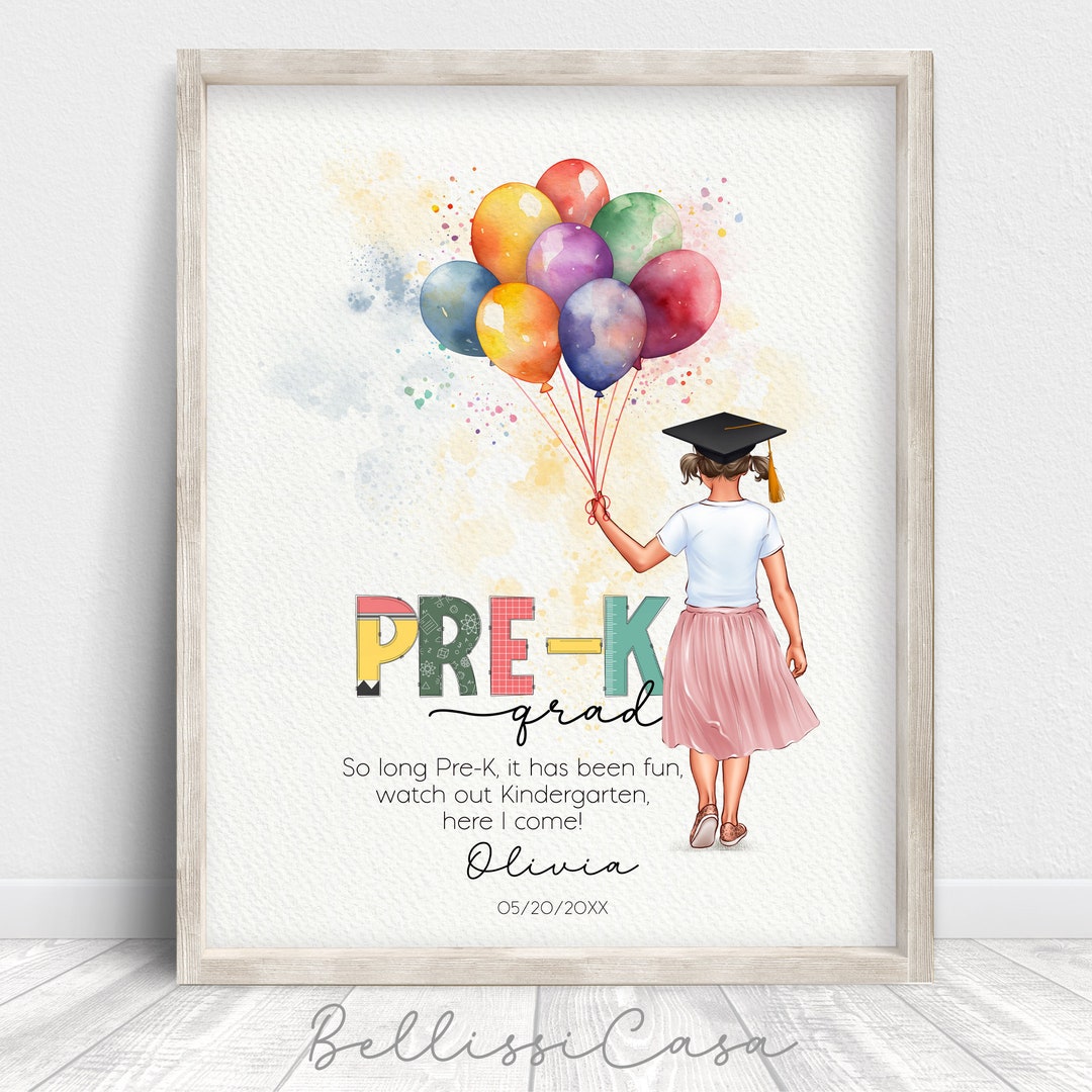 Pre K Girls Graduation Gifts for Grandchildren, Preschool Graduation ...