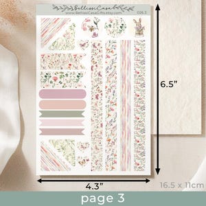 Seasonal Planner Sticker Sheet Set, Spring Wildflowers Calendar Planner ...