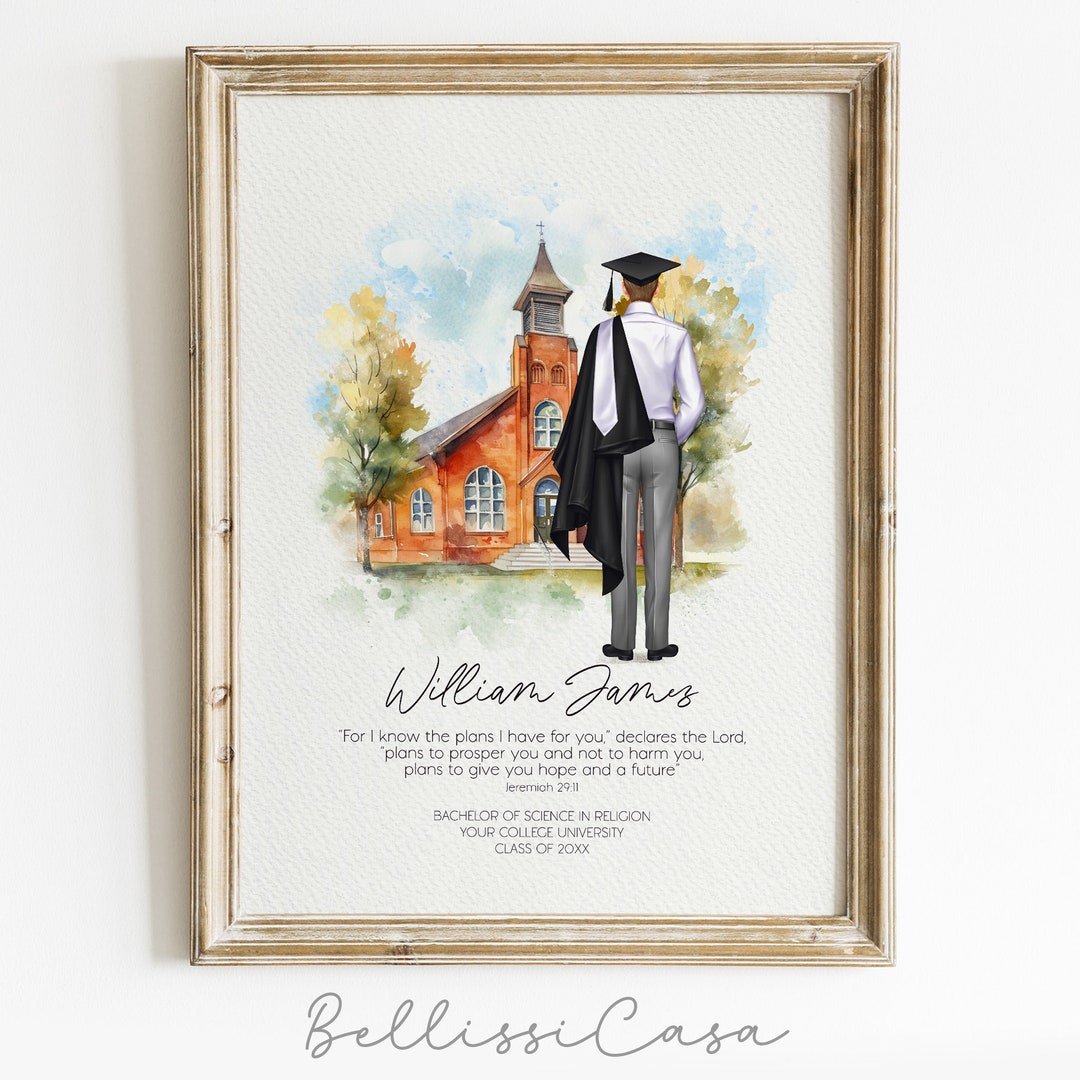 Christian Graduation Gift, University Seminary Graduation Gift for Son ...