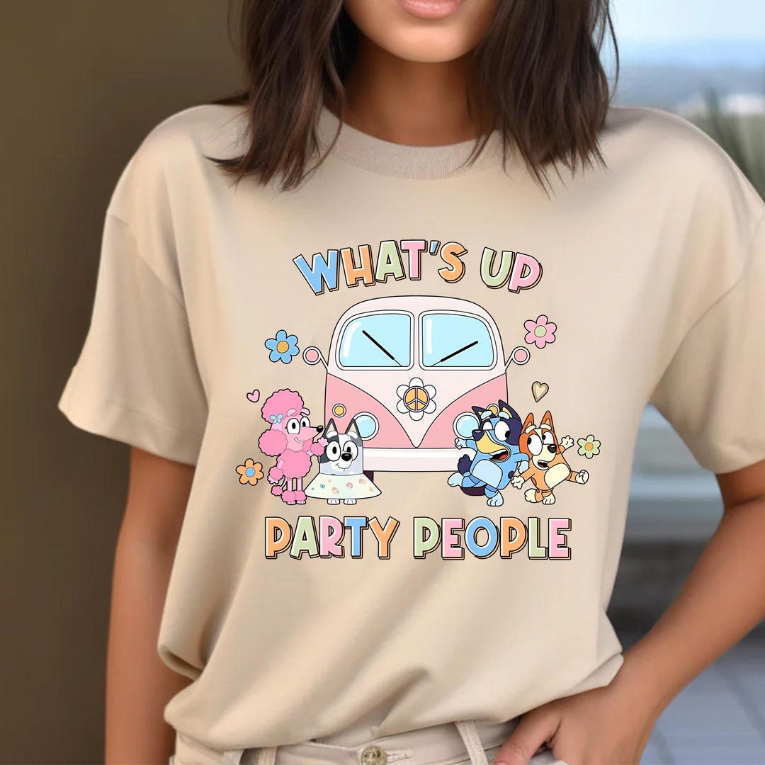 What's up Party People Bluey Digital Bluey Family PNG, Family Matching ...