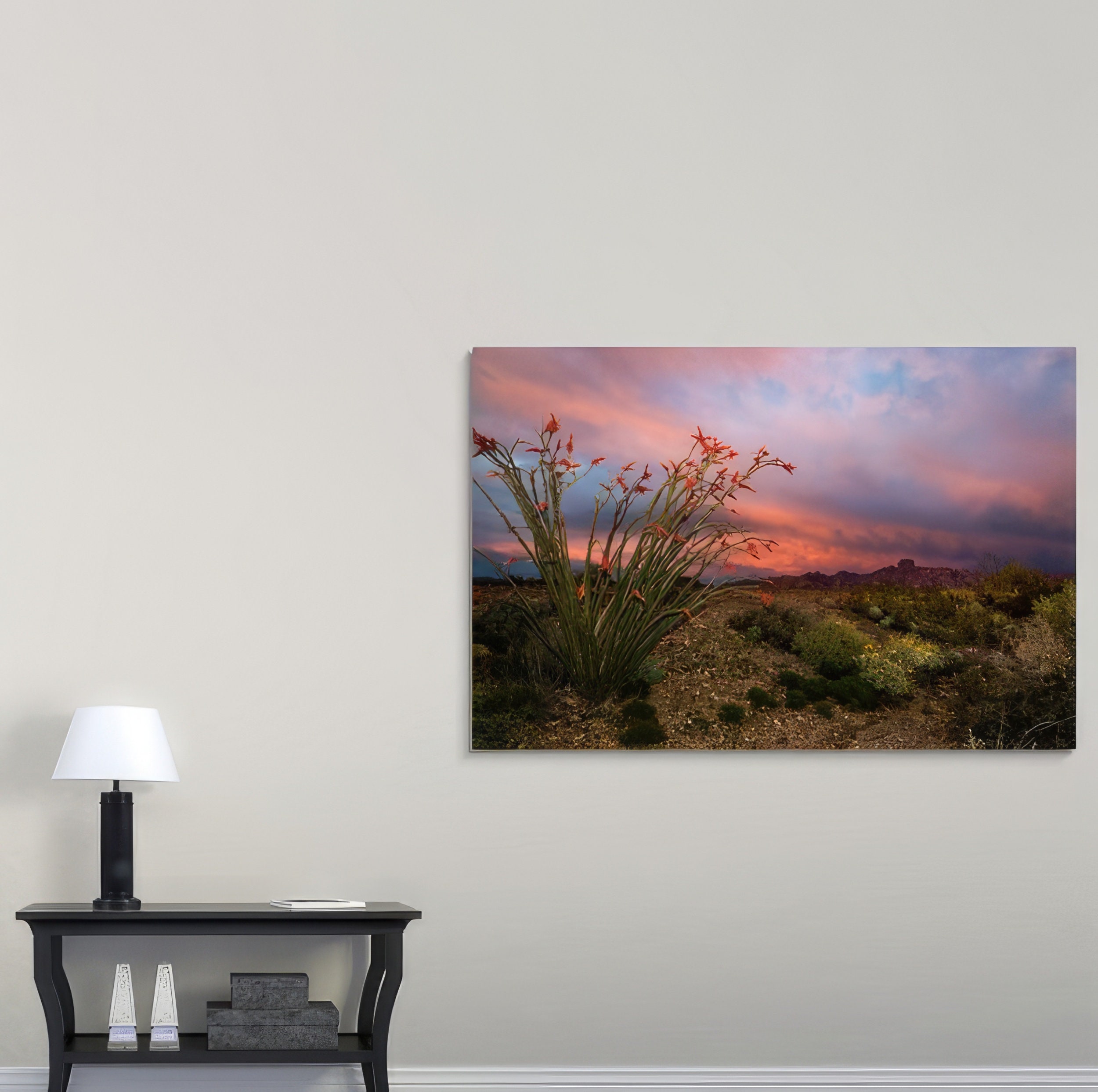 Stunning Ocotillo Bloom Art Print Southwest Desert Landscape - Etsy