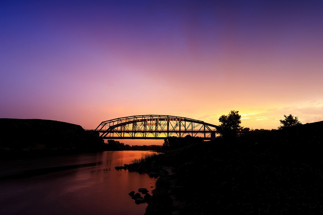 Sunrise Over Ocean to Ocean Bridge in Yuma, Arizona Exquisite Photo by ...