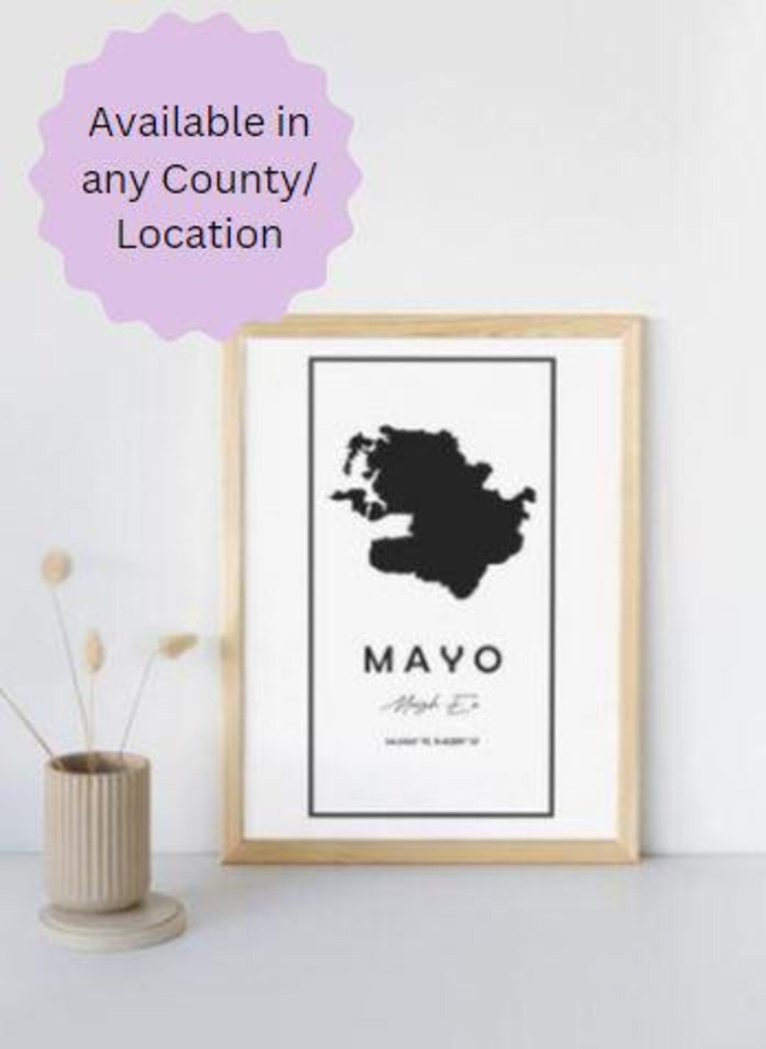 County Mayo Map - Etsy