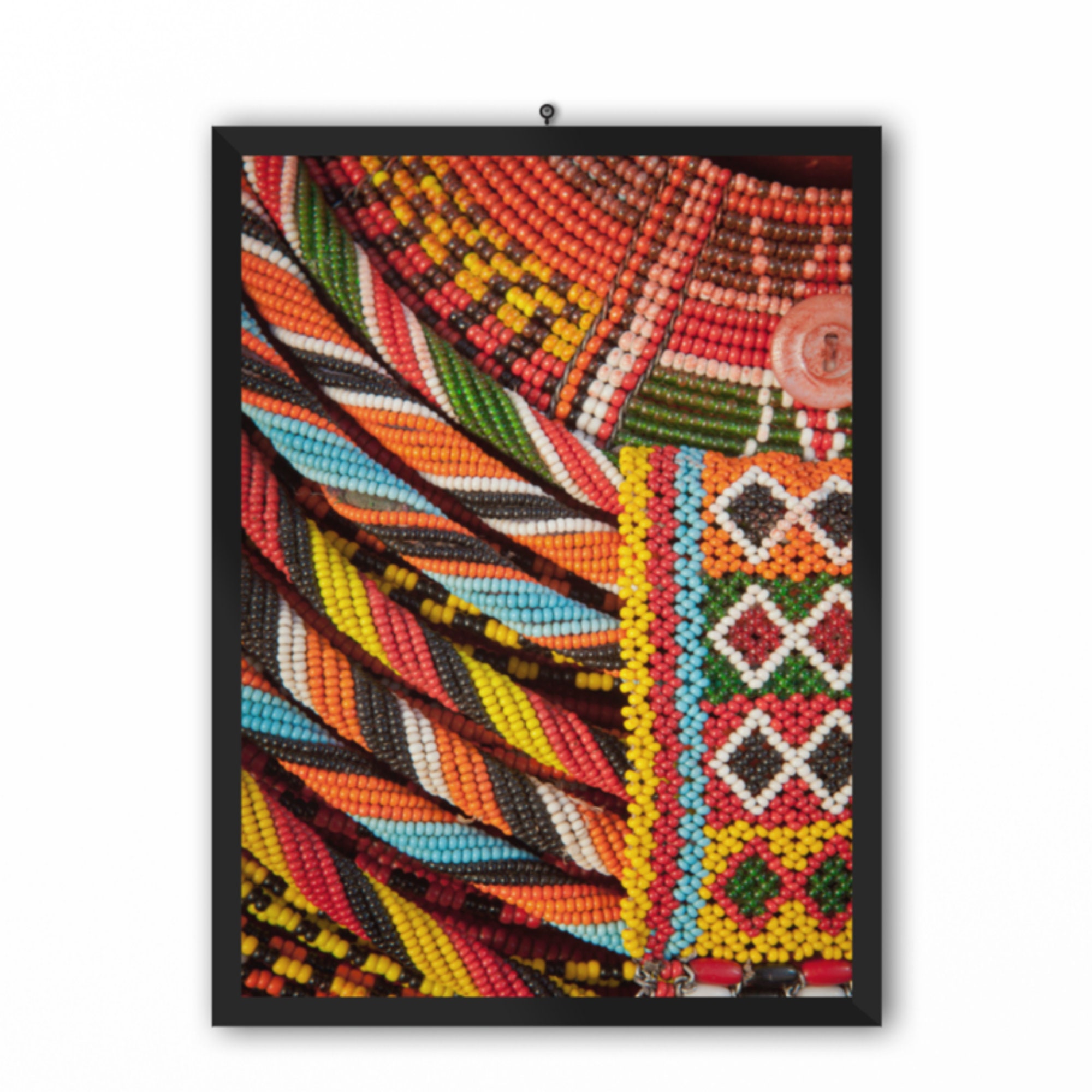 African Beads Poster, Colourful Beads, African Poster, Home Poster ...
