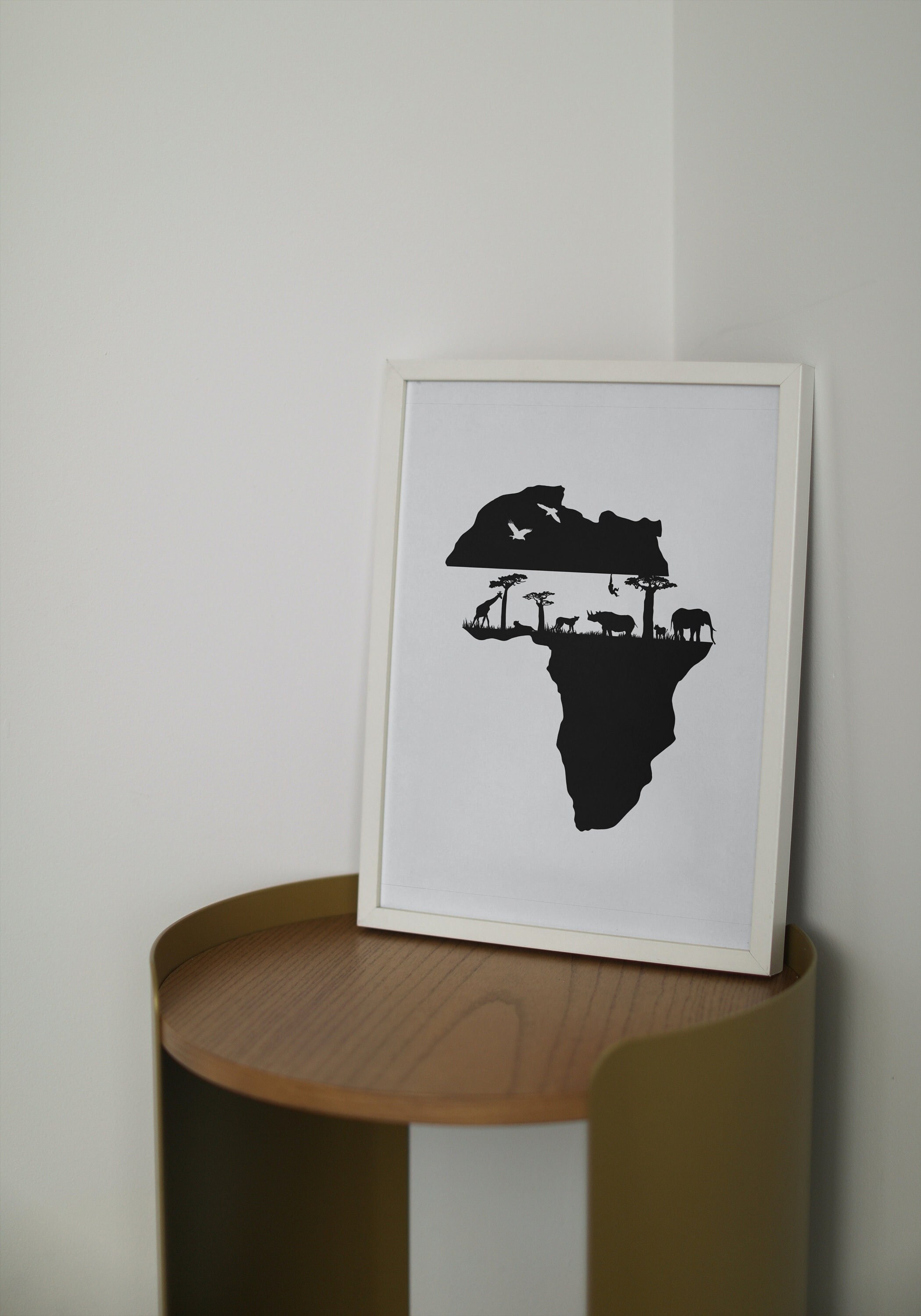 African Map Poster, Black African Map Poster, African Decor - Etsy