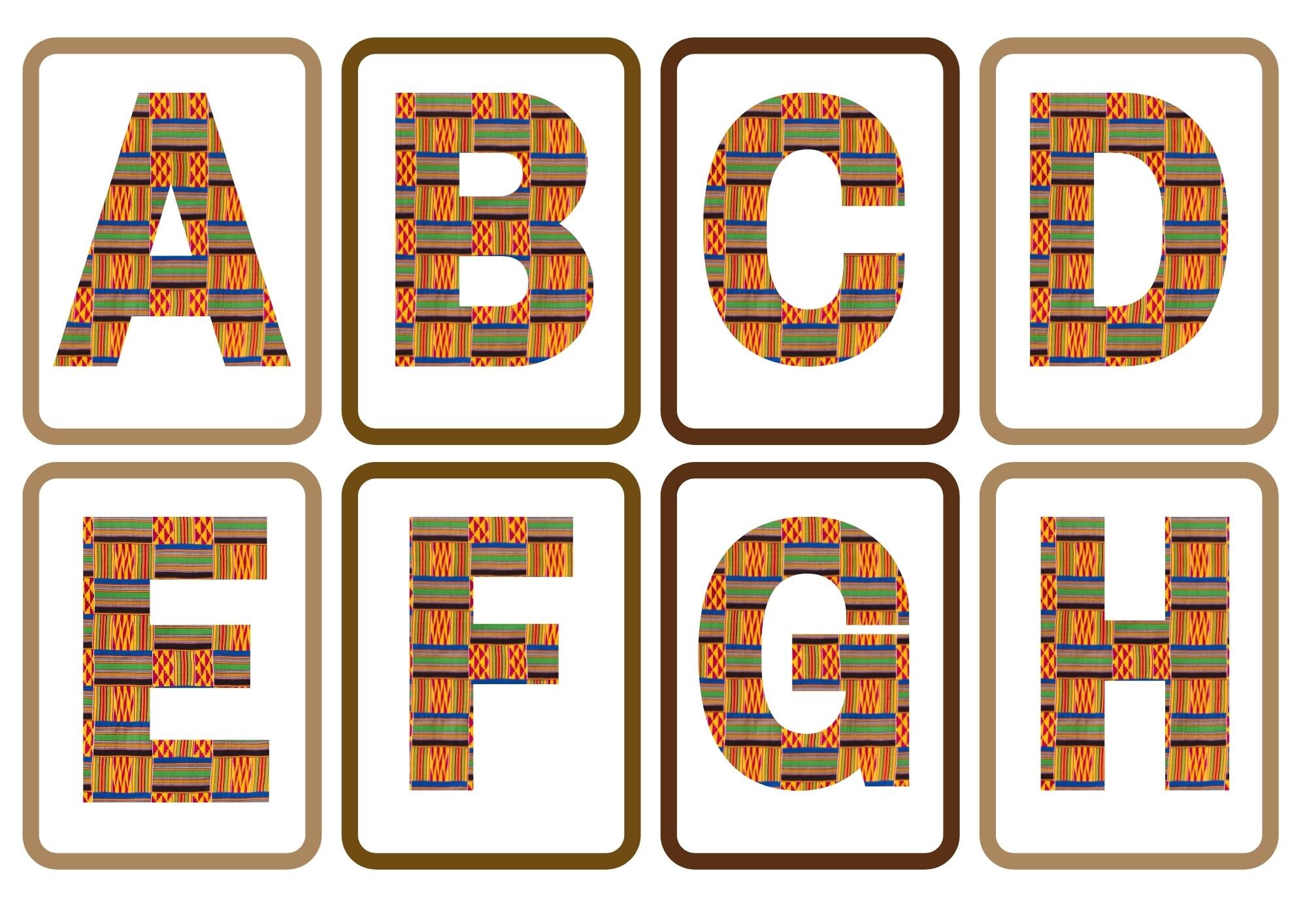 Alphabet Flashcards, Colourful Learning, Alphabet Learning, Educational ...