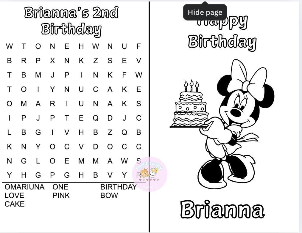 Minnie Mouse Coloring Book With Dots Cover - Etsy