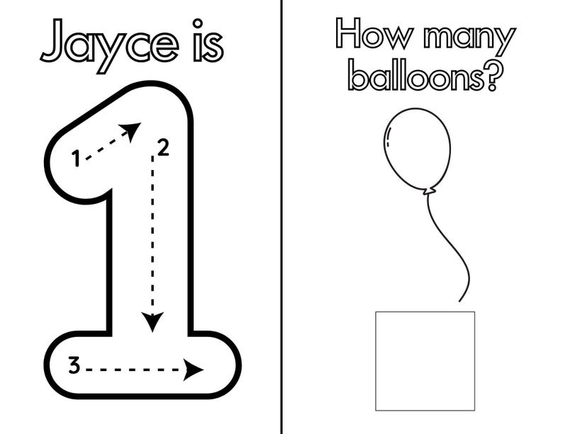 Birthday- Street -coloring Book (B&W) - Etsy