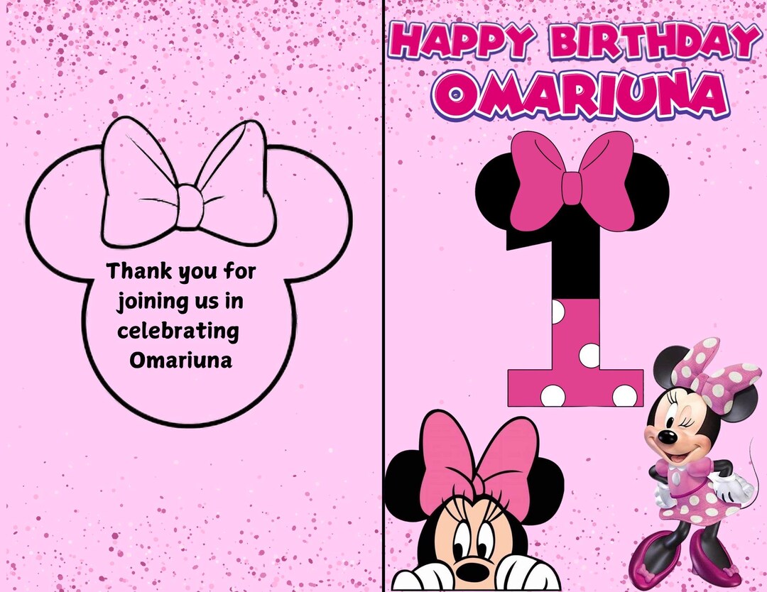 Minnie Mouse Coloring Book With Colored Cover - Etsy