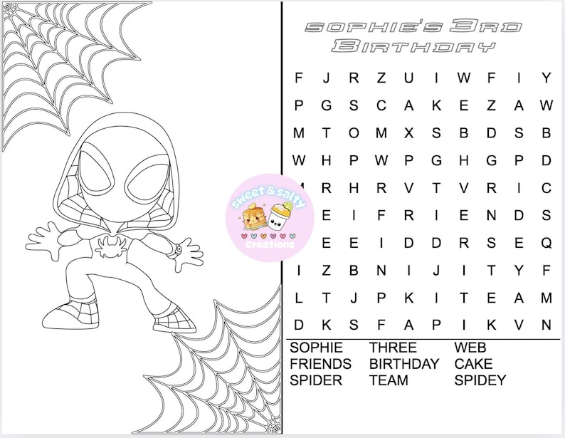 Ghost-spider Coloring Book (B&W) - Etsy